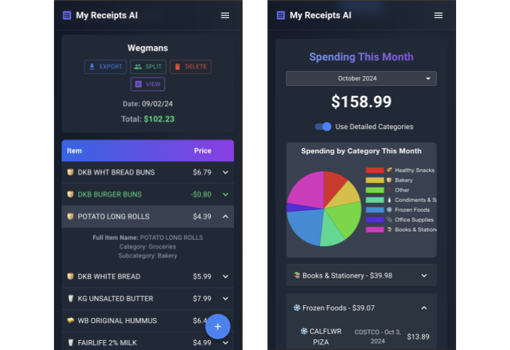 My Receipts AI | Smart Receipt Management & Spending Insights